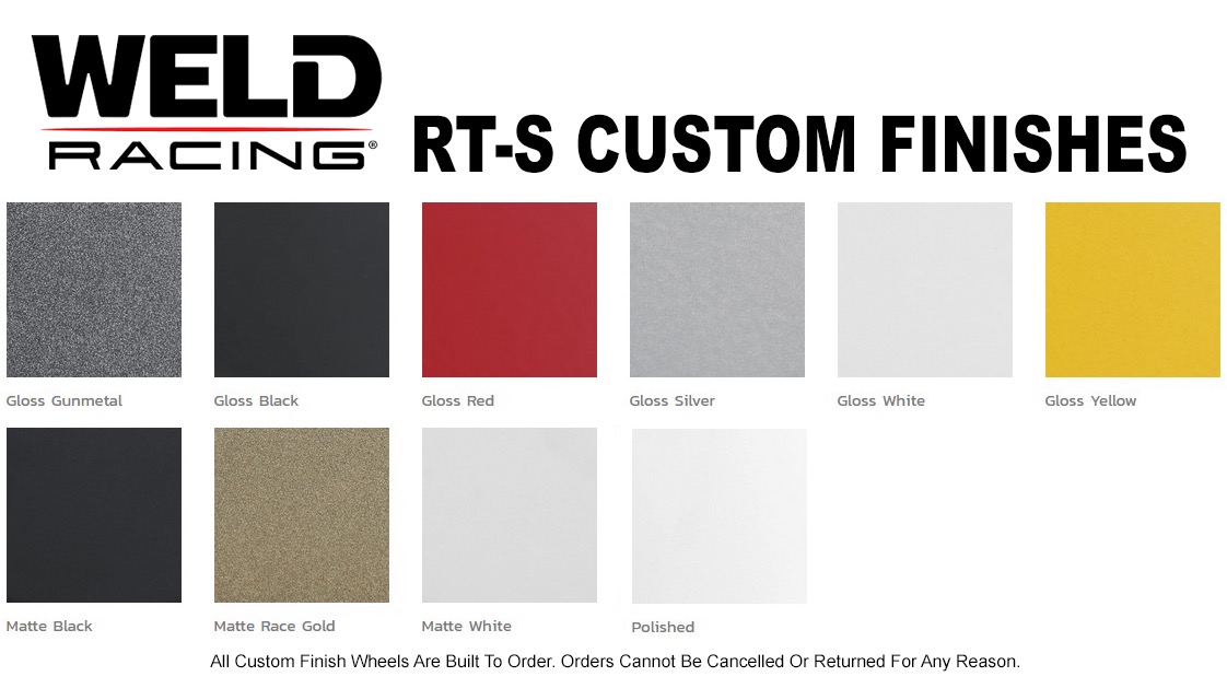 Now Available: Custom Colors for your WELD Racing RT-S Forged Wheels ...
